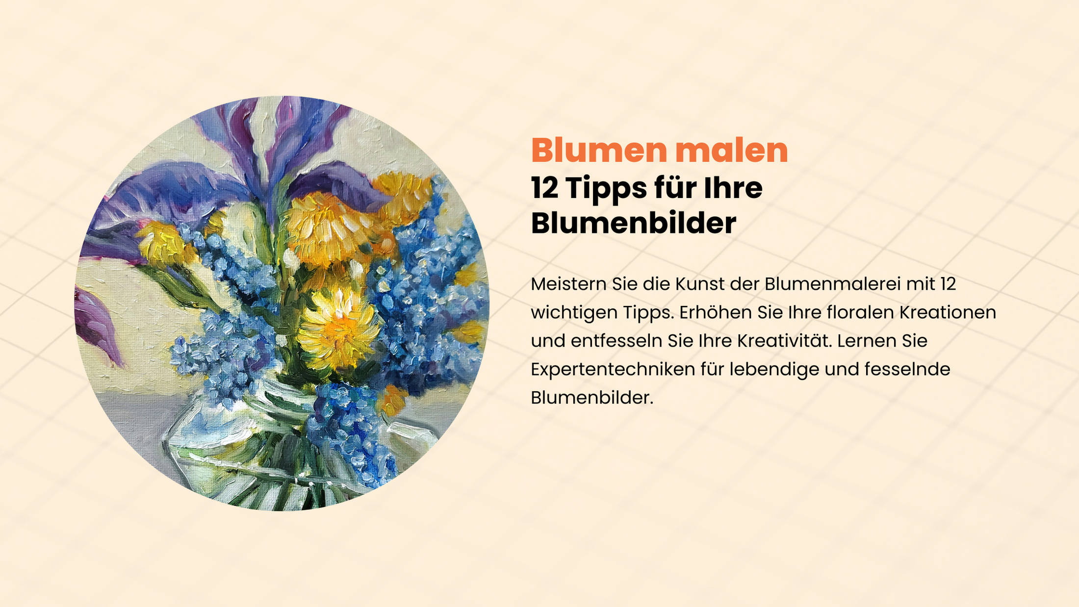 Blumen malen: 12 Tipps für Ihre Blumenbilder – Malen nach Zahlen 123