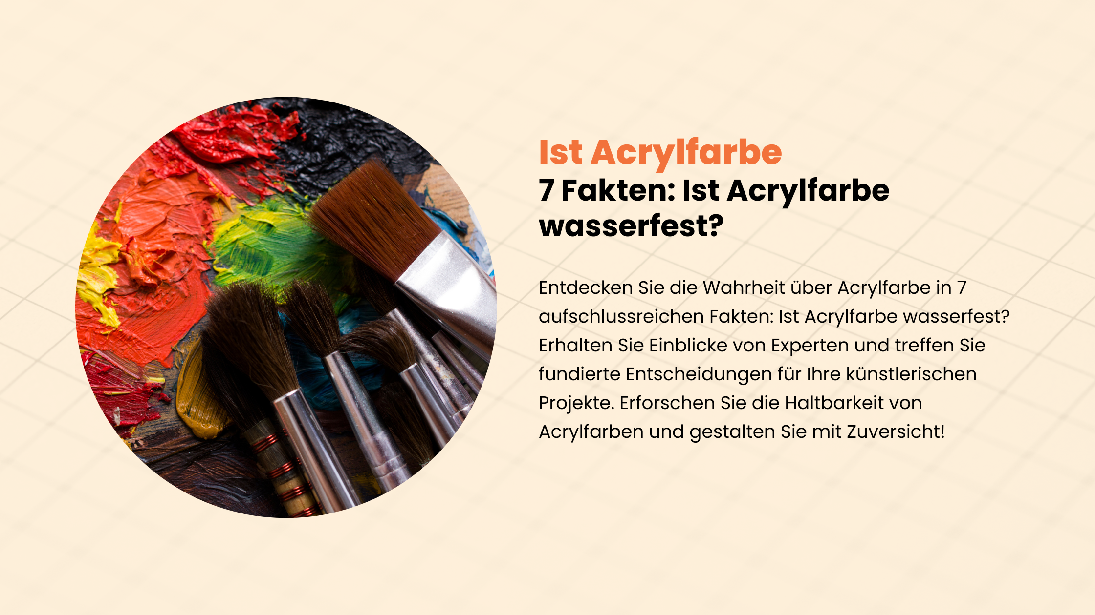 Ist Acryl Wasserfest